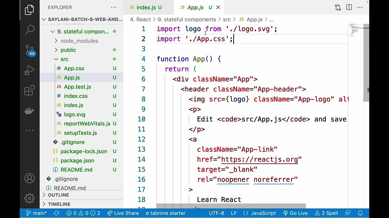 52 Revision Class Reactjs Stateful Component Youtube