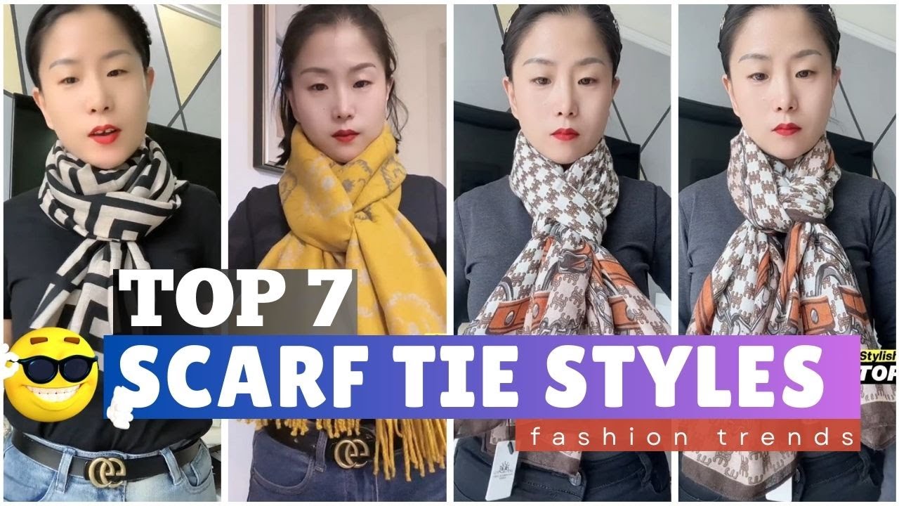 Top 7 popular ways to wear a Scarf | Easy stylish ways to tie a scarf ...