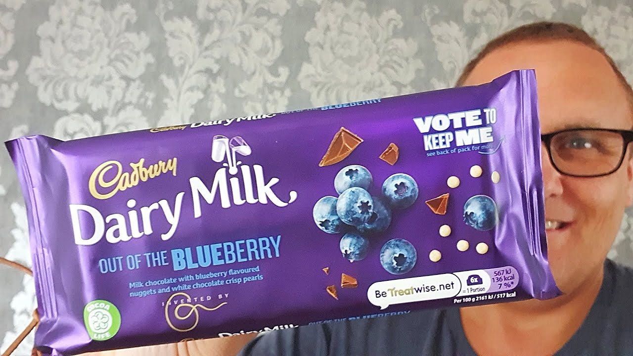 NEW Cadbury Dairy Milk Out Of The Blueberry - YouTube