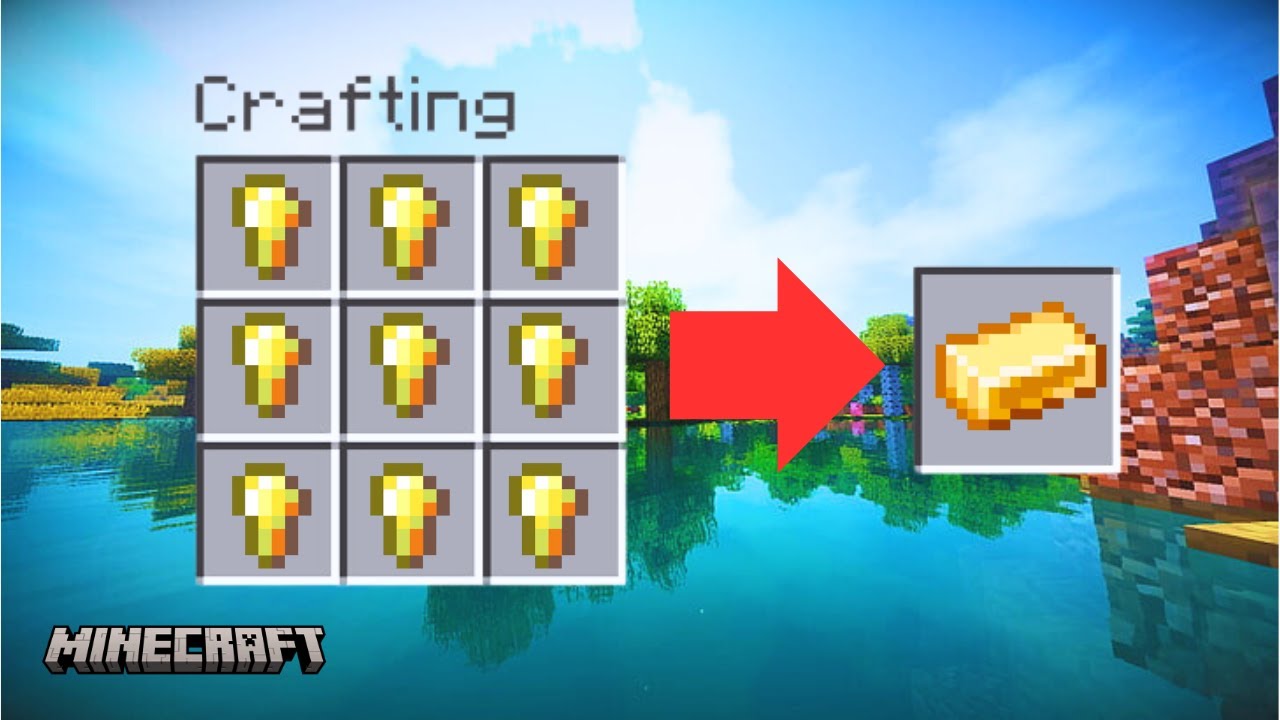 How to Craft Gold Ingots from Gold Nuggets in Minecraft Latest Version ...