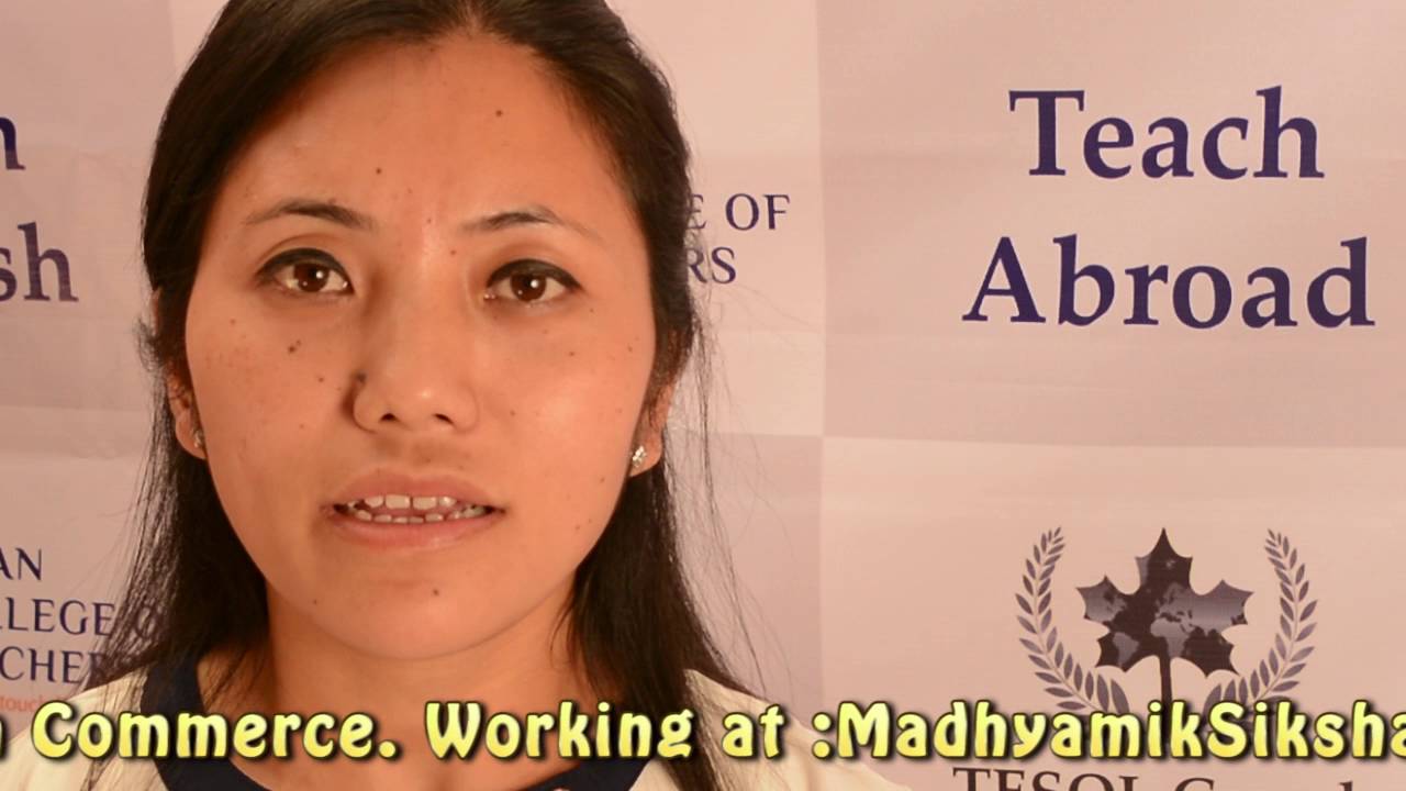 Punam Rai (Kolkata TESOL Batch Candidate) 2016 - YouTube