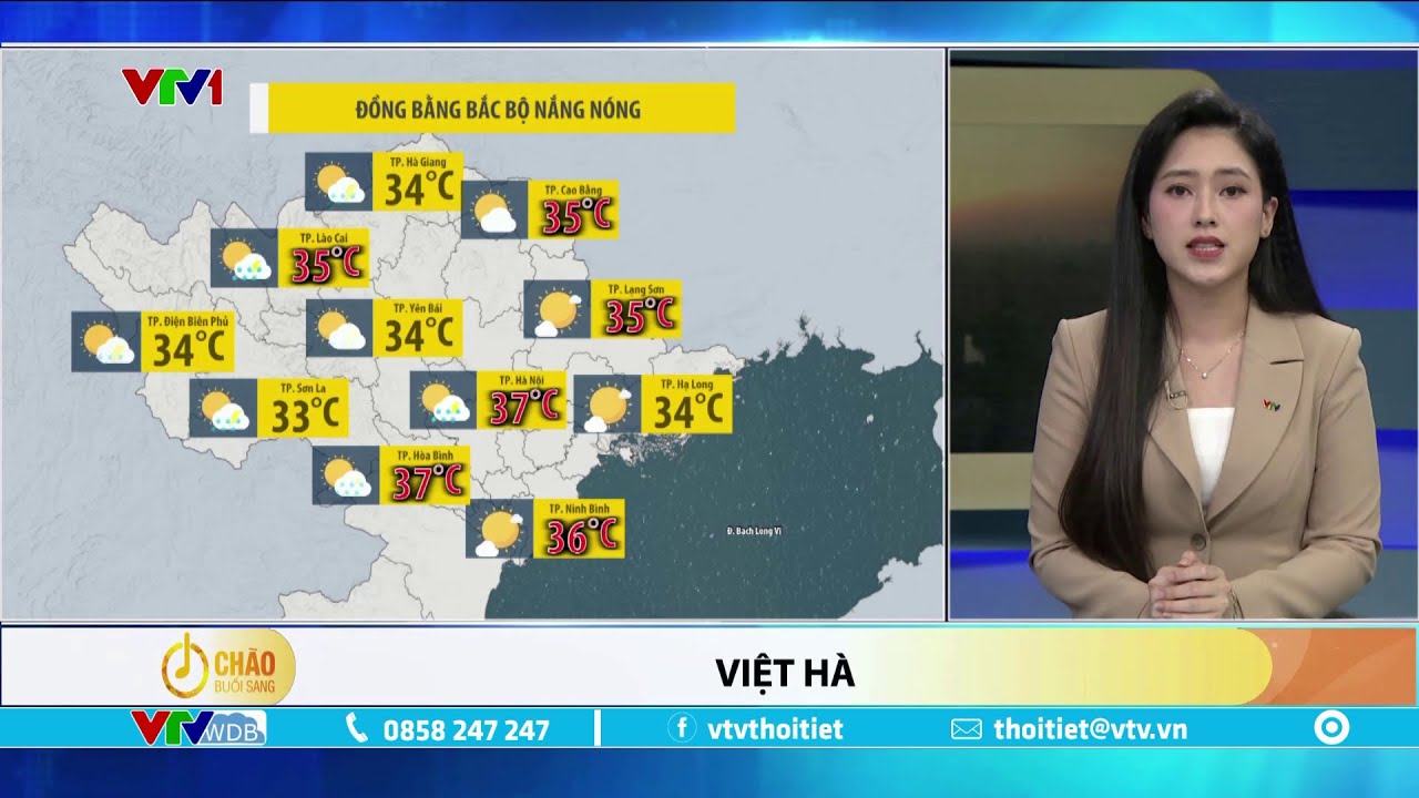 Dự báo thời tiết 5h30 - 07/08/2024 | Bắc Bộ hôm nay nắng nóng | VTVWDB ...