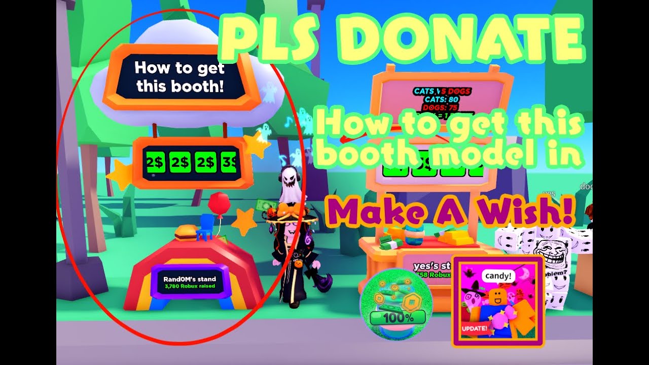 ROBLOX PLS DONATE: How to get this Make A Wish Booth model from Make A ...