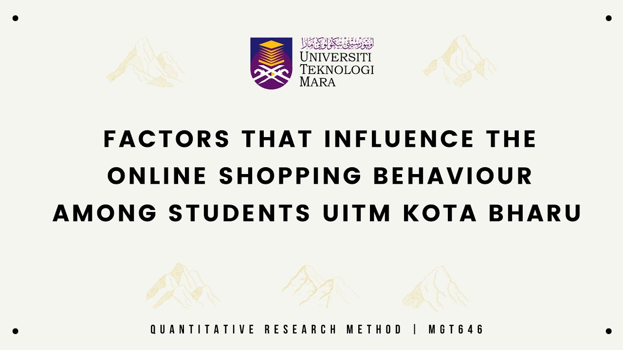 MGT646 | QUANTITATIVE RESEARCH METHOD - YouTube