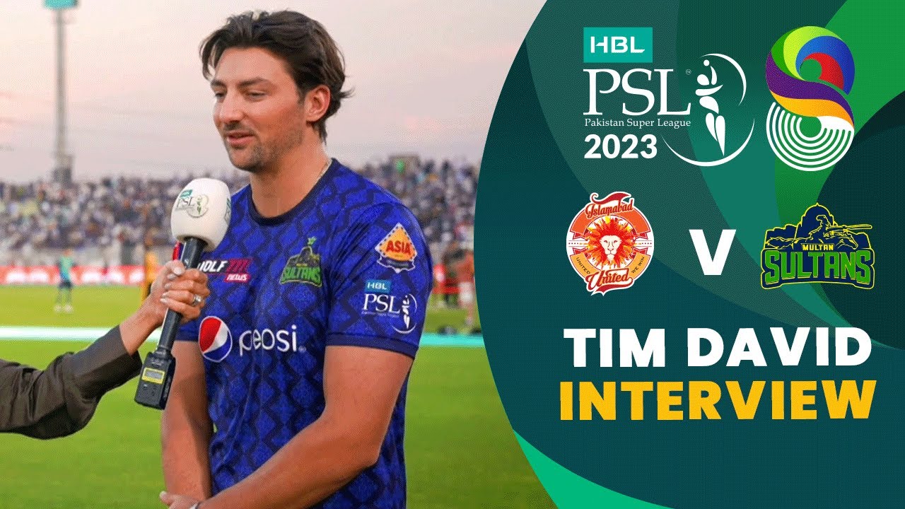 Tim David Interview | Islamabad United vs Multan Sultans | Match 24 ...