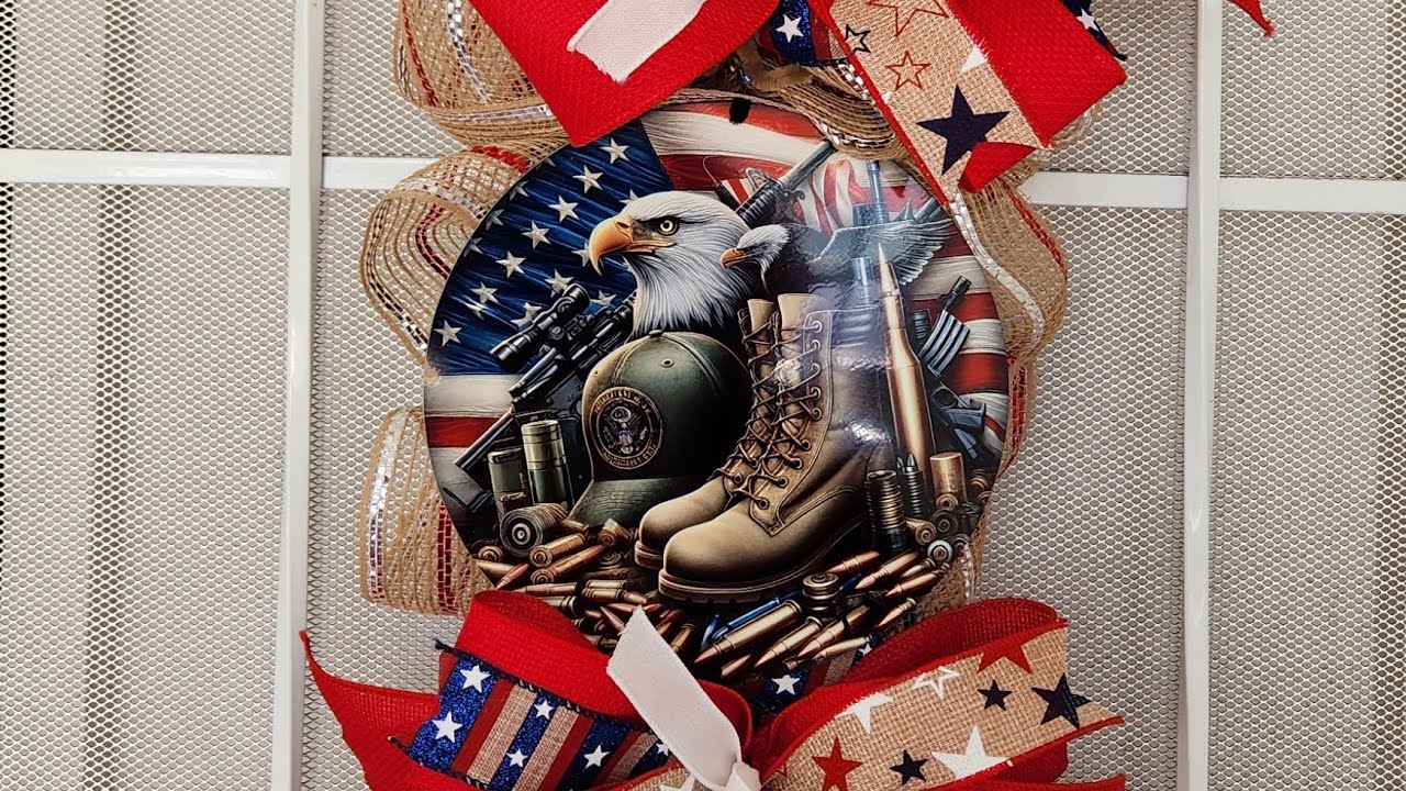 How to make a swag wreath using a paint stick - YouTube