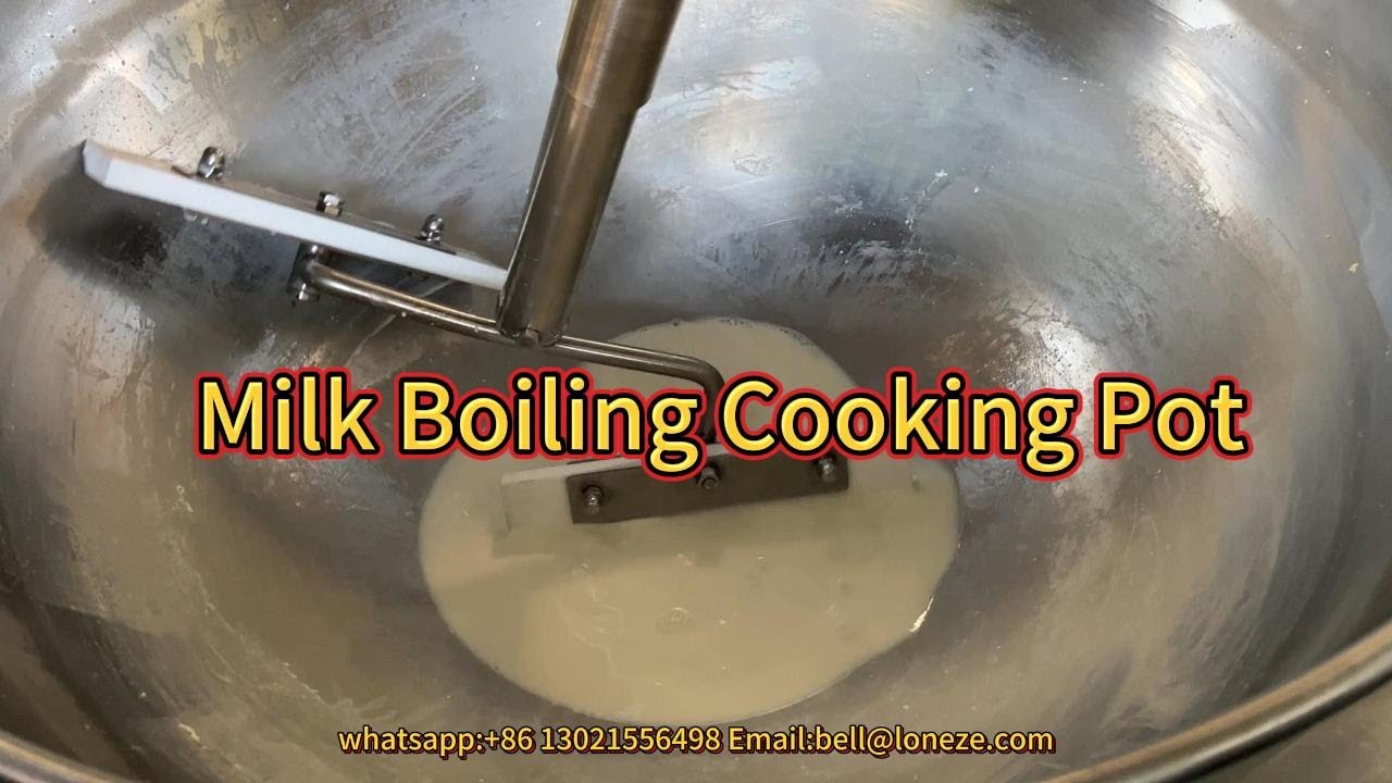 Large Capacity Boil Condensed Milk Thermal Oil Heating Tilting ...