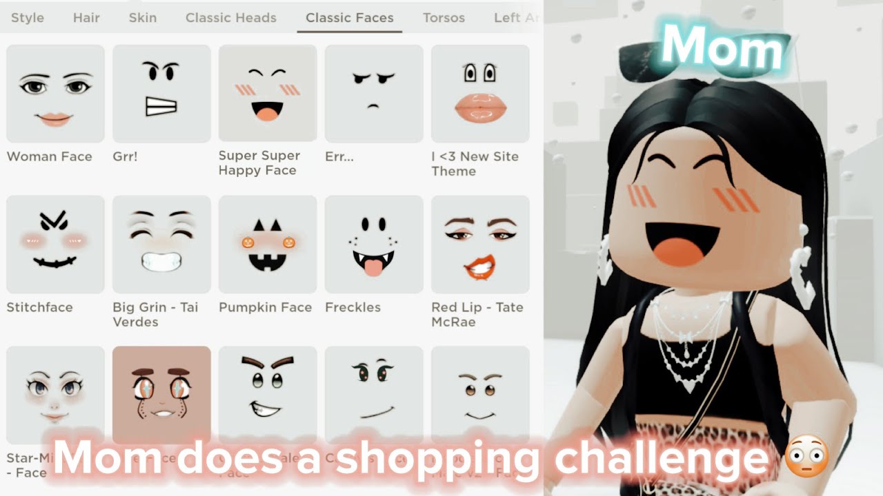 MOM does a SHOPPING CHALLENGE in ROBLOX.. 😱🤑💅 - YouTube