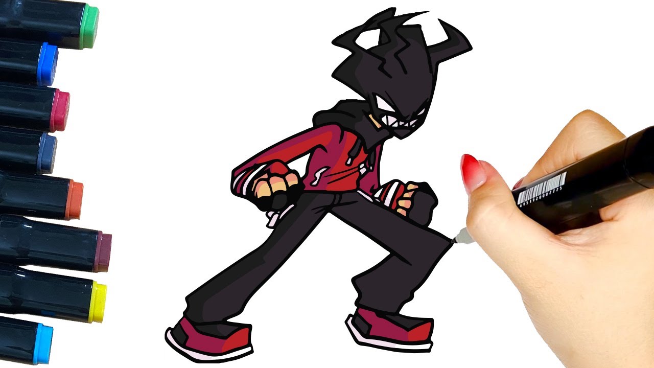 Как нарисовать agoti из fnf - 93 фото