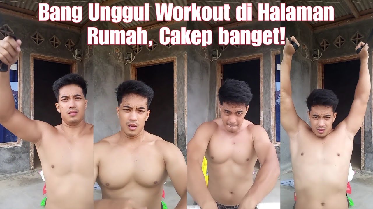 Bang unggul workout di halaman rumah, cakep banget - YouTube