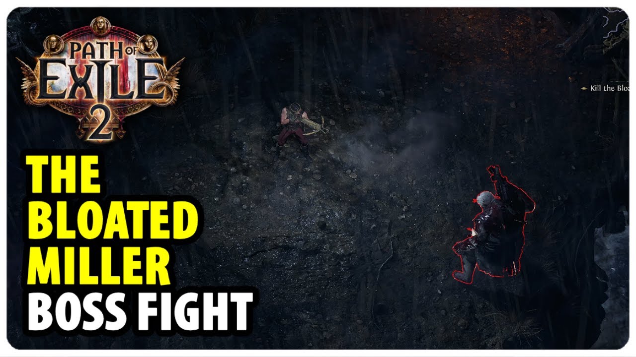 The Bloated Miller Boss Fight - Reaching Clearfell | Path of Exile 2 ...