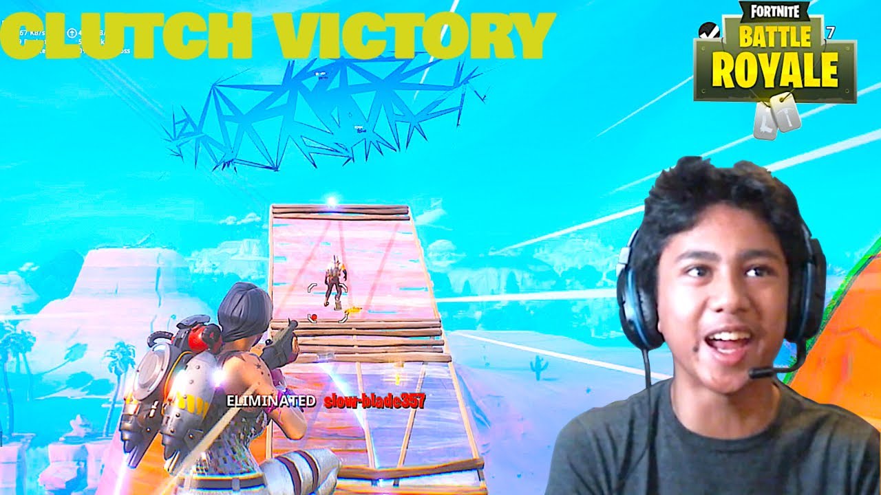 Clutching A 1V4 In Fortnite: Battle Royale aaronVision - YouTube