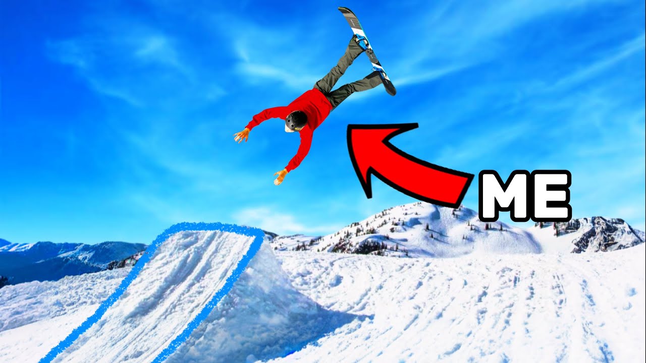 Learning How To Backflip On A Snowboard - YouTube