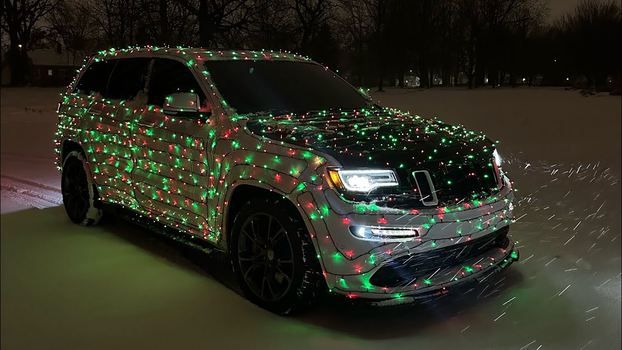 Putting Christmas lights on the SRT 🎄🎄 - YouTube