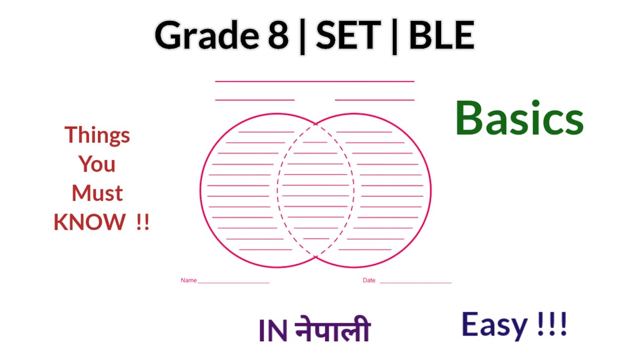 SET | Grade 8 | Mathematics | BLE | Basic Level Examination | CDC ...