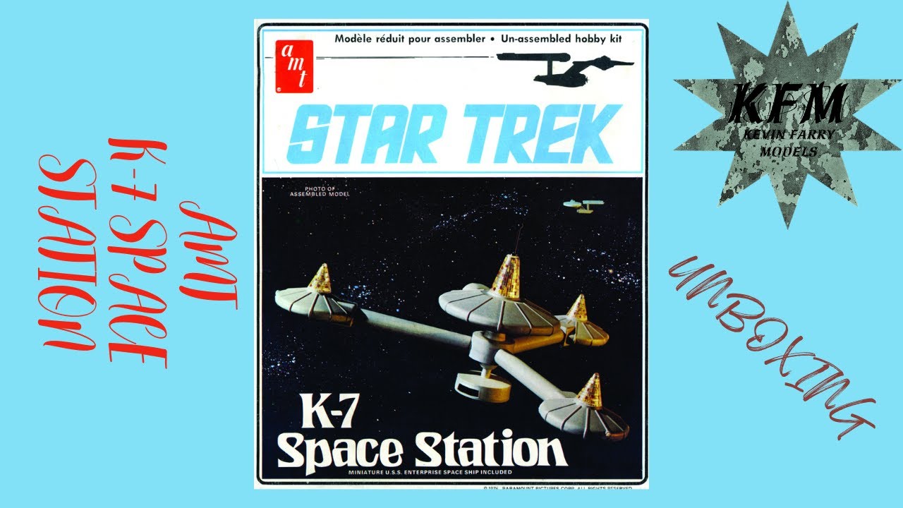 AMT STAR TREK K-7 SPACE STATION UNBOXING - YouTube
