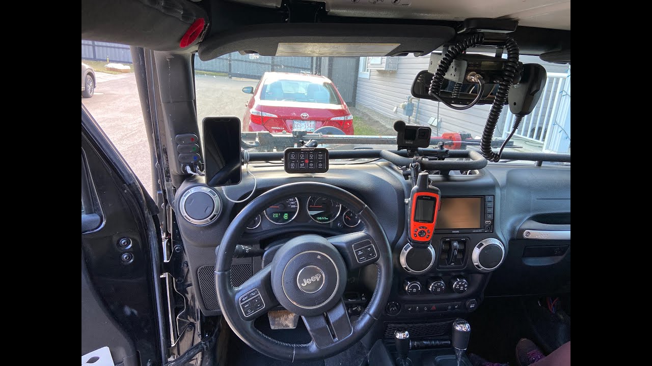 Auxbeam Switch Install on Jeep JK - YouTube