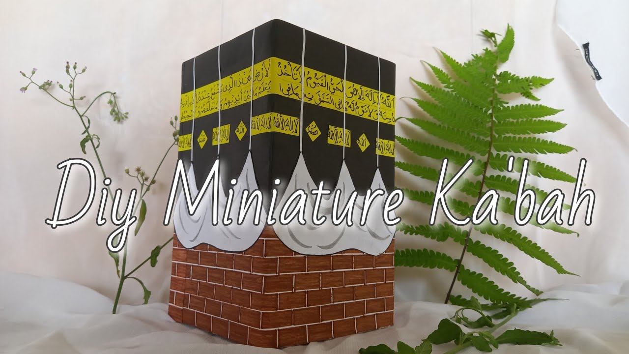 Cara Membuat Miniatur Ka'bah dari Kardus Bekas | Diy Giftbox | Souvenir ...