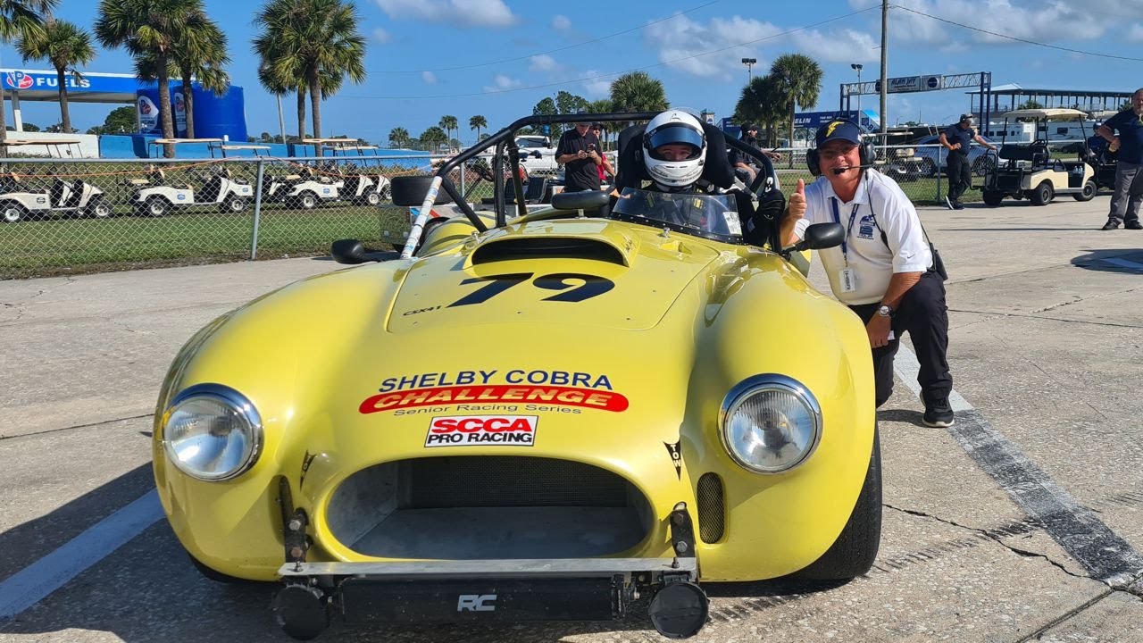 Classic Sebring 12 Hour 2022 by HSR - Onboard 1965 Shelby Cobra ...