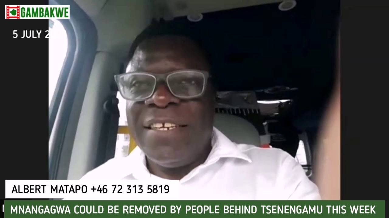 Mnangagwa Could Be Removed By Tsenengamu Backers This Week - Albert ...
