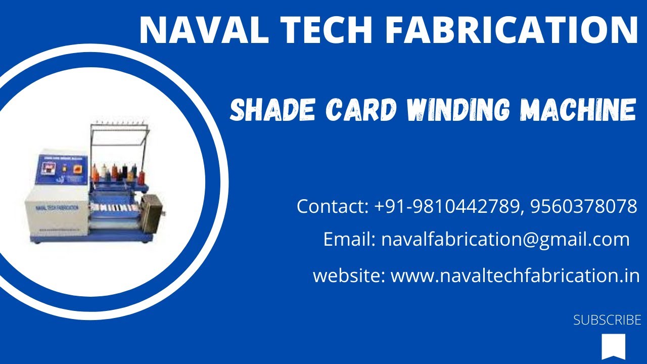 Shade Card Winding Machine - YouTube