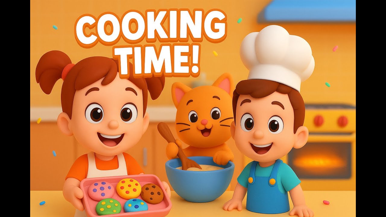 Cooking Time 🍪 | Fun Kids Song About Baking Treats! | 3D Animated ...