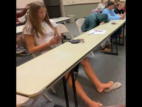 Classroom | Candid Feet #31