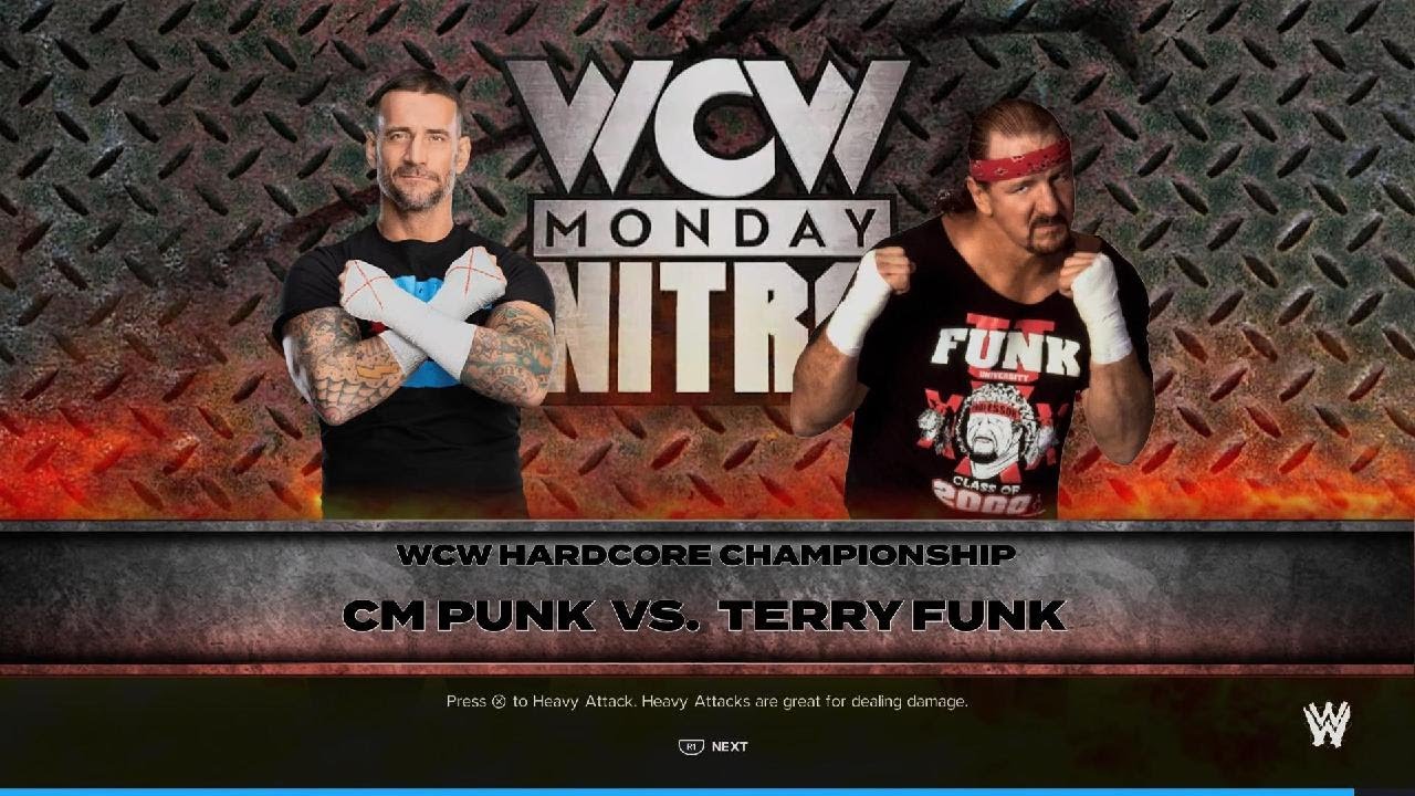 WWE CM PUNK Vs. TERRY FUNK #wwe2k24 #auxogameplay #ps5 #tko - YouTube