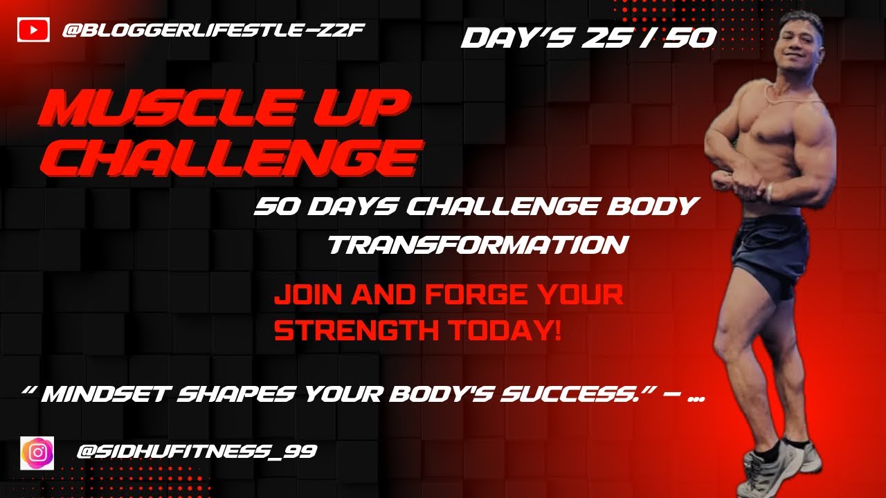 25 / 50, day's challenge body transformation chest workout session ...