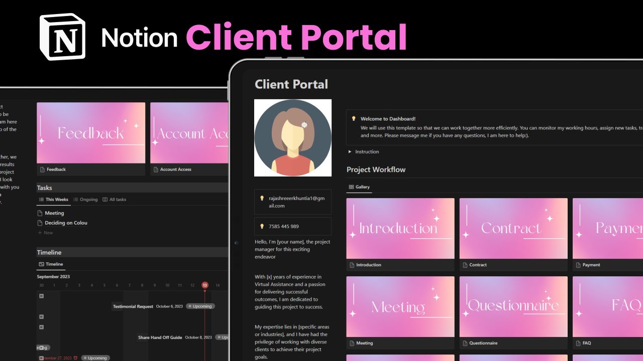 The Ultimate Client Portal [Notion] - YouTube