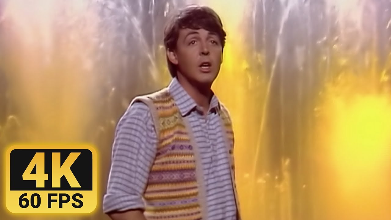(4k 60fps) Paul McCartney - Waterfalls Official Music Video Remaster ...