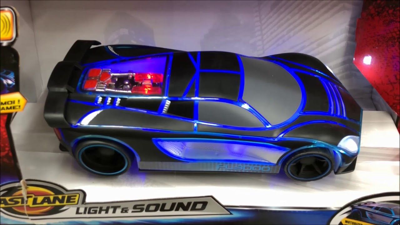Fast Lane Light & Sound Toy Car - YouTube