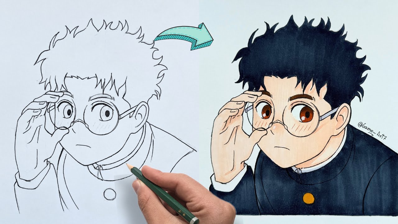 Como dibujar a OKARUN Paso a Paso | How to draw Okarun | DanDaDan - YouTube