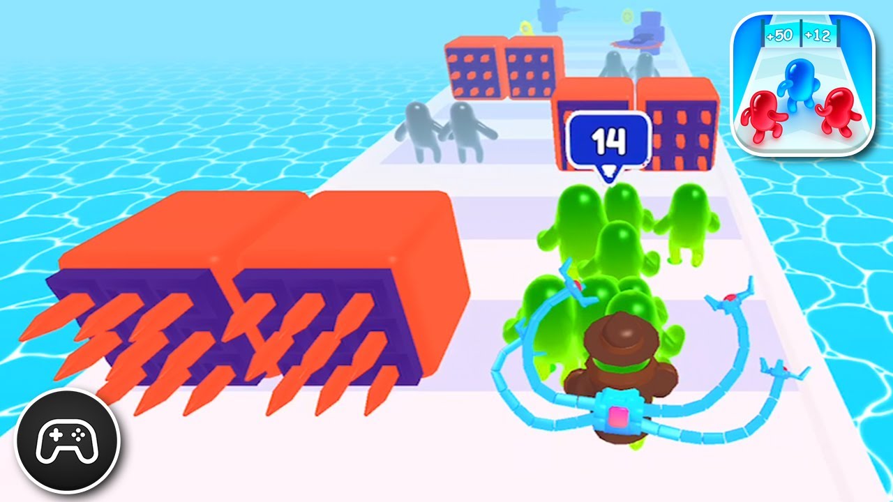 Join Blob Clash 3D - Gameplay Walkthrough Part 21 - Racing Game Levels ...