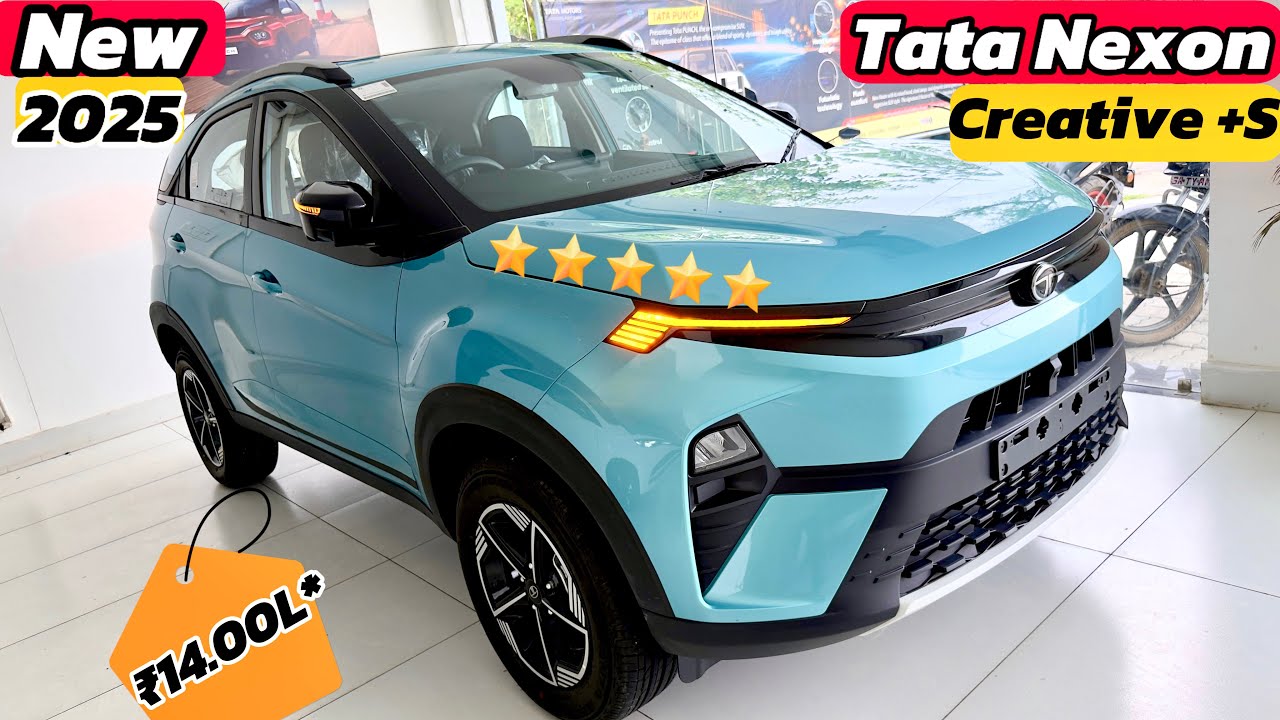 New Tata Nexon Creative Plus S 2025 Facelift Model ₹Price Mileage ...