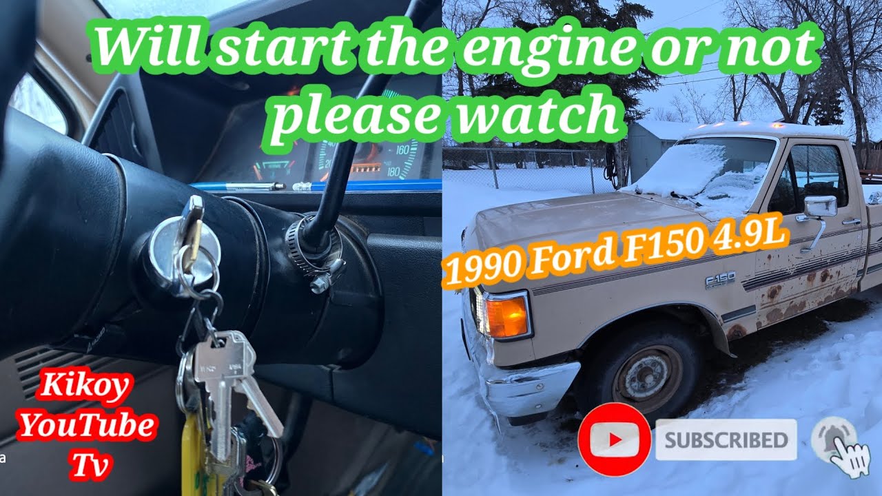 How to start this frozen engine in a month 1990 Ford F150 4.9L | KIKOY ...