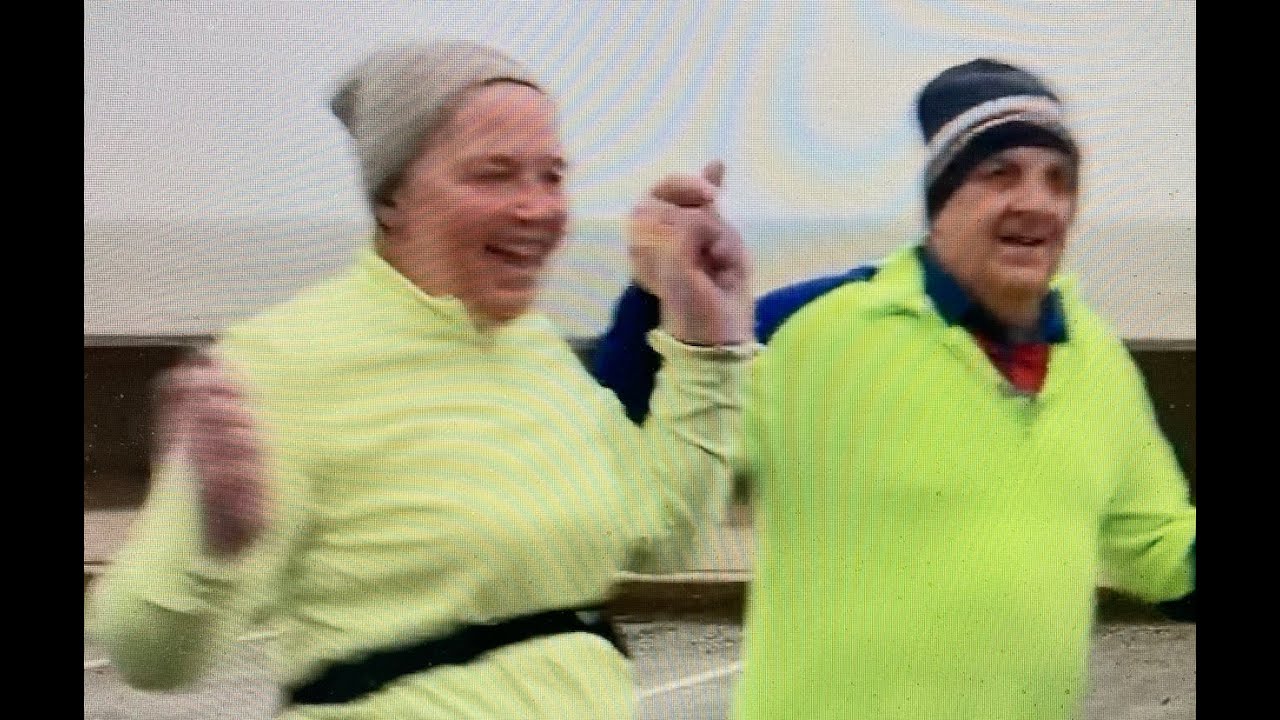 Park Run at Hunstanton was cancelled but two people took part anyway ...
