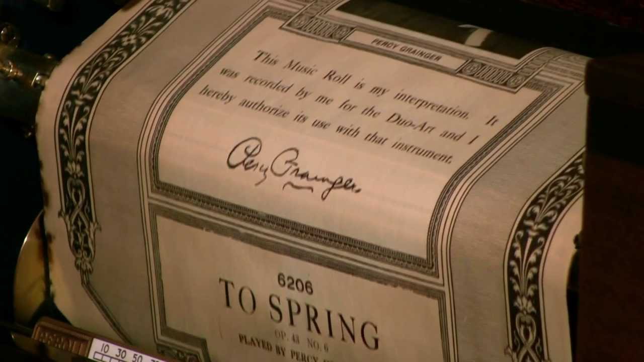 To Spring - Grainger (Grieg) - Duo-Art - YouTube
