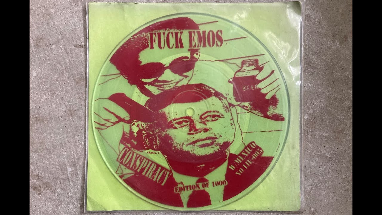Fuckemos "Conspiracy" 7" s/sided - YouTube