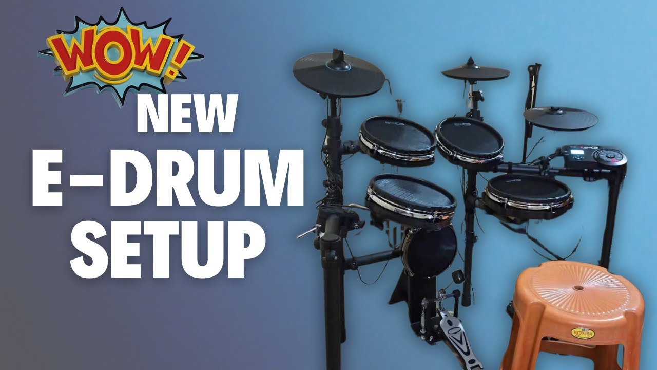 New E-Drum setup in room ||Hertz Drum || @houseofpeace019 ...