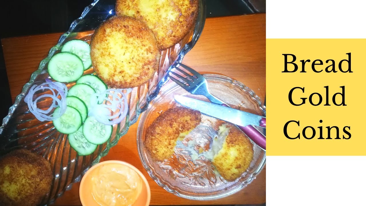 Bread Gold Coins Recipe! How to make easily at home. #Hameedakakitchen ...