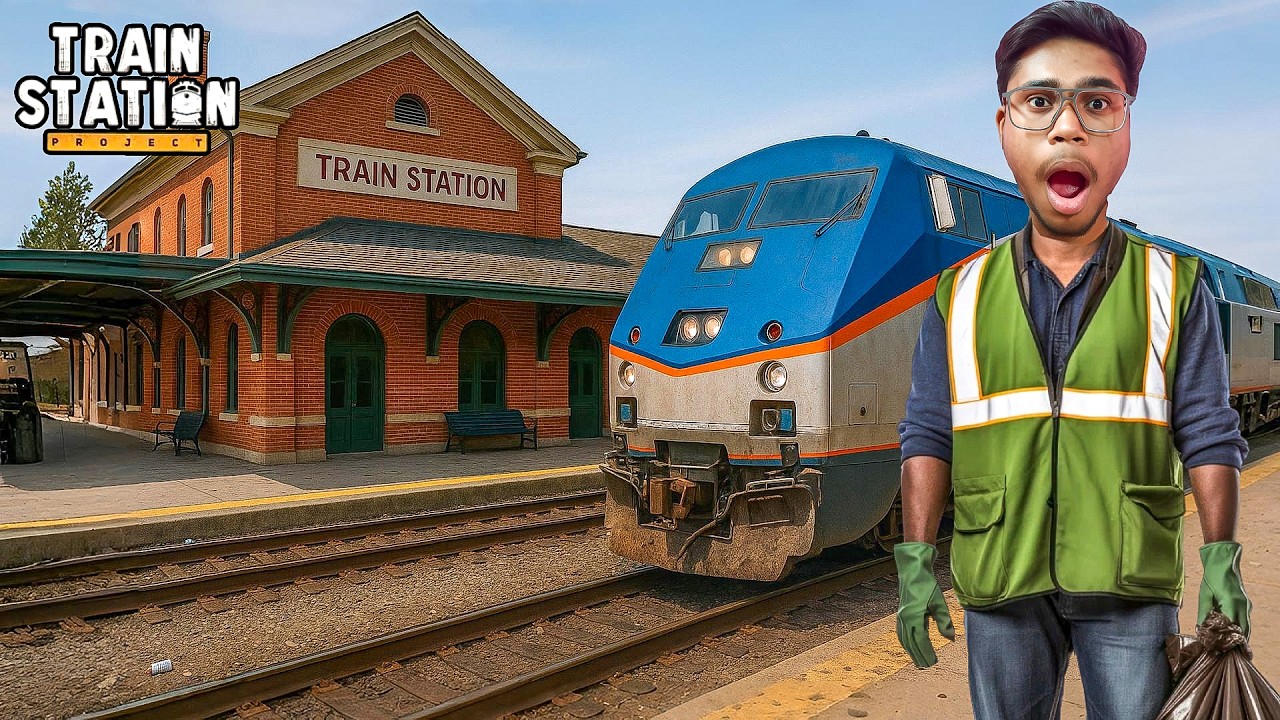 I OPENED MY OWN TRAIN STATION | Train Station Project - YouTube