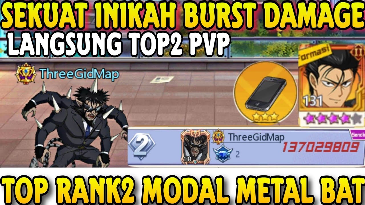 REVIEW AKUN CARRY US METAL BAT UR🔥LANGSUNG TOP 2 PVP ARENA DONG - One ...