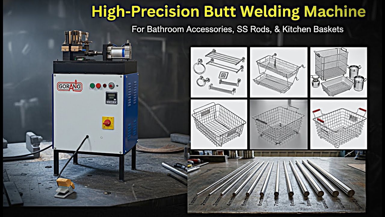 Butt Welding Machine Demo | Precision Welding for Baskets, Bathroom ...