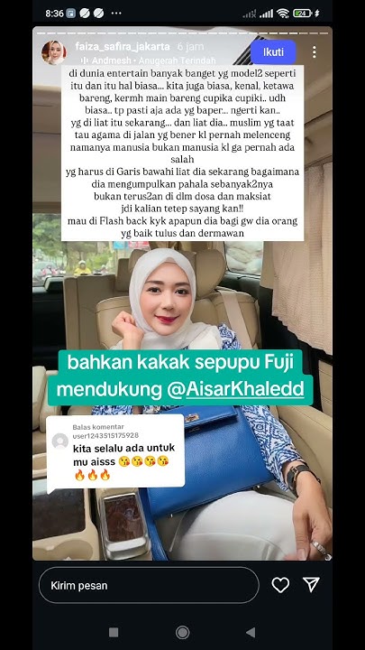 Kakak Sepupu Fuji Mendukung Aisar Khaledd #aisarkhaled #fujian #fujiian #fujiiian #aifu - YouTube