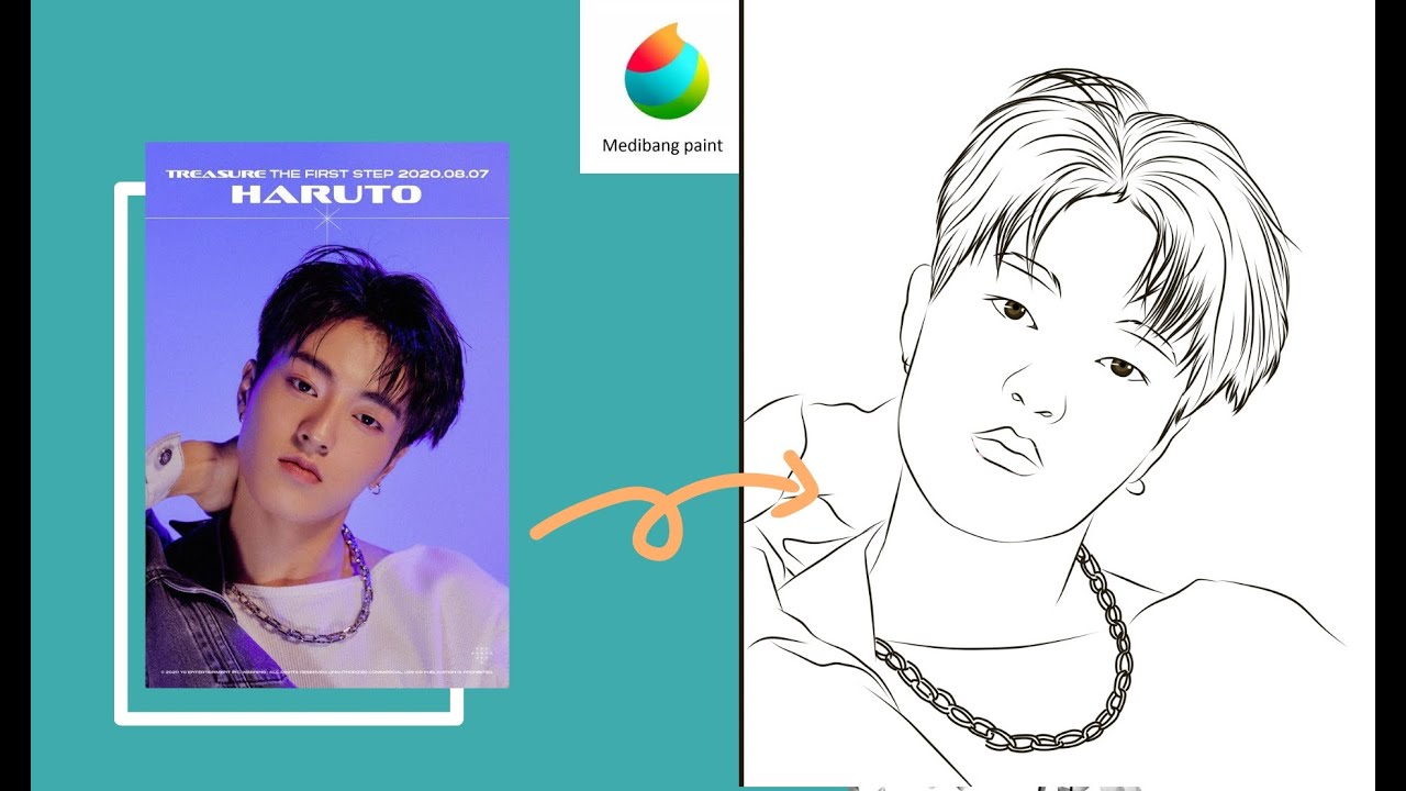 [Draw HARUTO] (Haruto Fanart) Tutorial bikin Fanart haruto Treasure ...