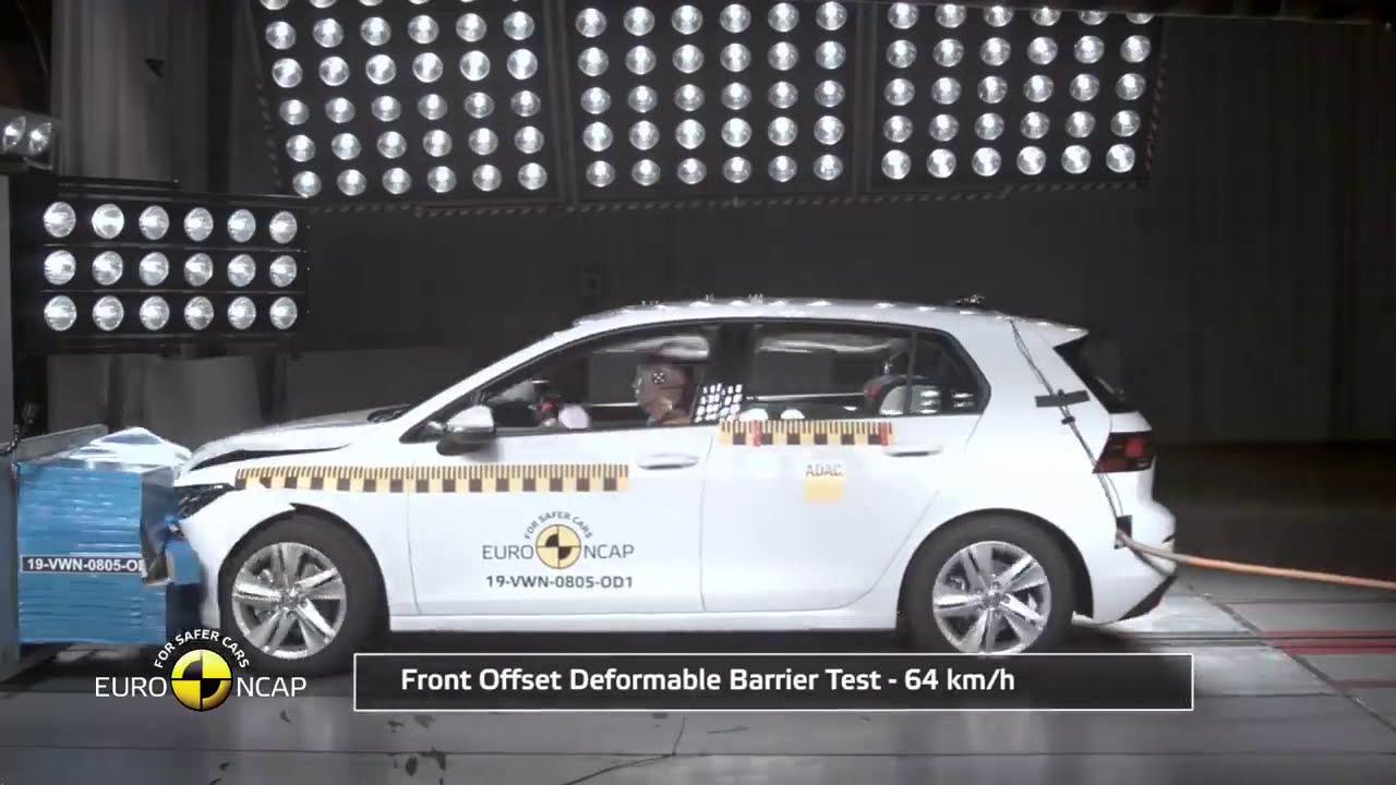 2021 Volkswagen Golf full body crash test report 😐 - YouTube