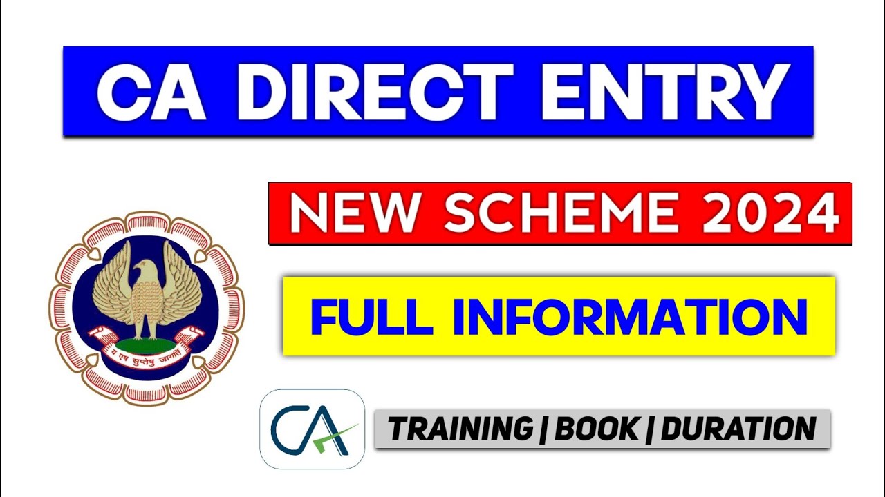 CA Course New Scheme After Graduation | Ca Direct Entry 2024 full ...