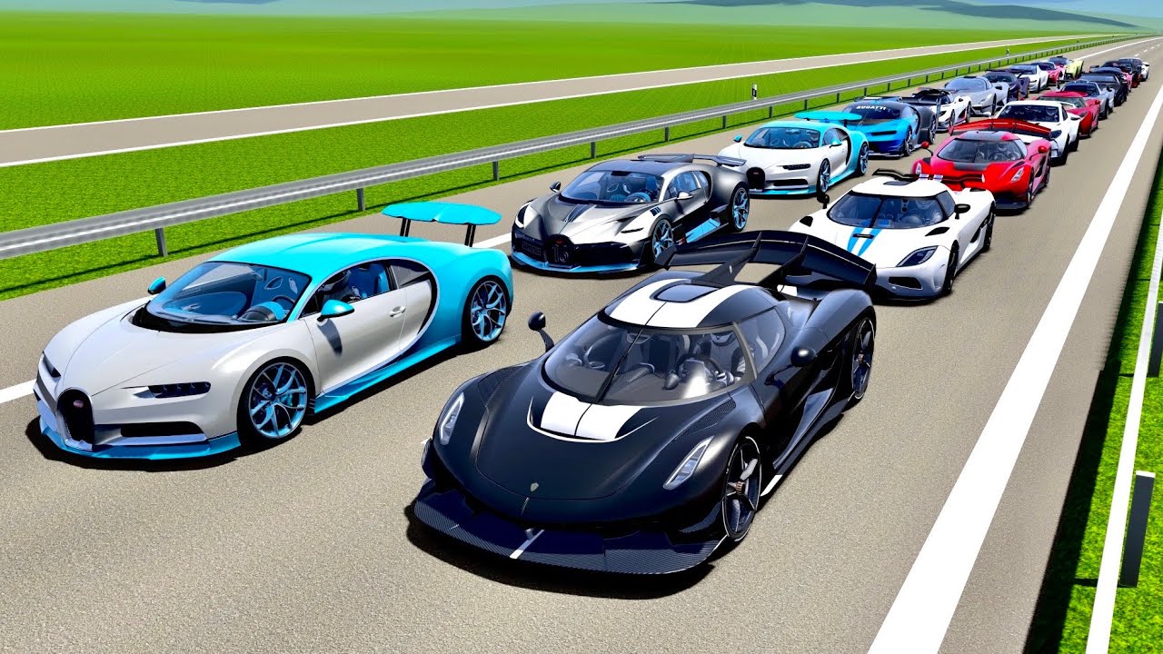 Koenigsegg Jeko with Jet Engine vs Hypercars - Autobahn - YouTube