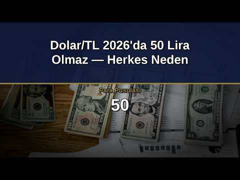 Dolar/TL 2026'da 50 Lira Olmaz — Herkes Neden Yanılıyor?